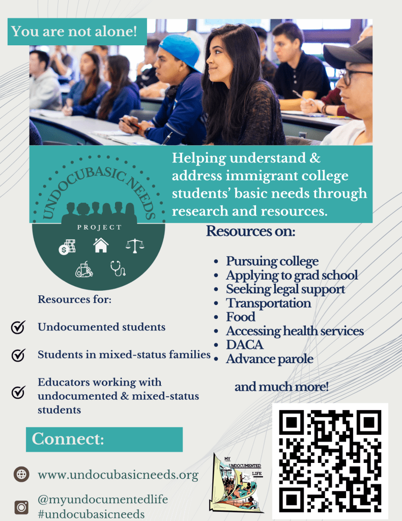 Resource flyer – UndocuBasic Needs Project